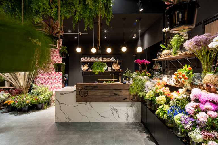 ROSE & CO Flower Shop Interior | Twenty Interior Designs